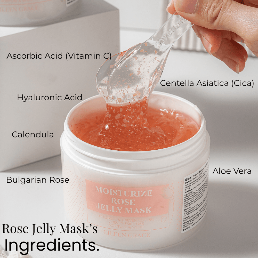 Eileen Grace Moisture Rose Jelly Mask & Deep Cleansing Black Jelly Mas